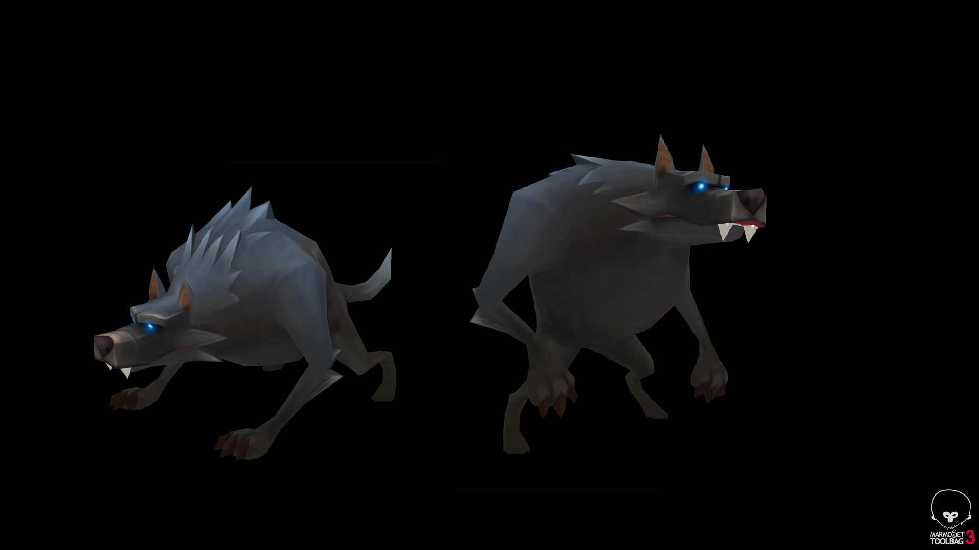 Doug Crawford - Low Poly Wolfman