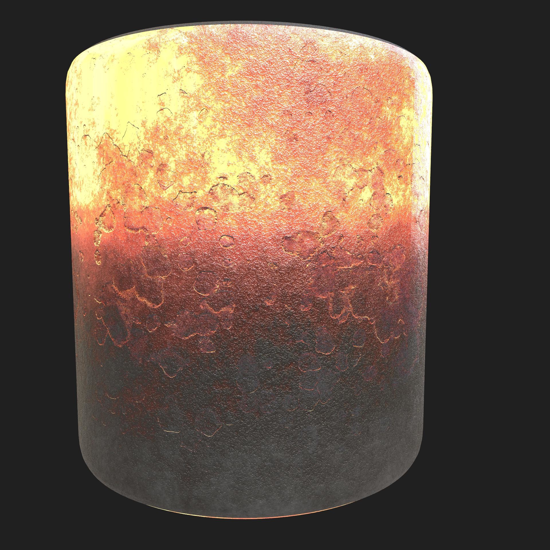 ArtStation - heated metal on substance designer