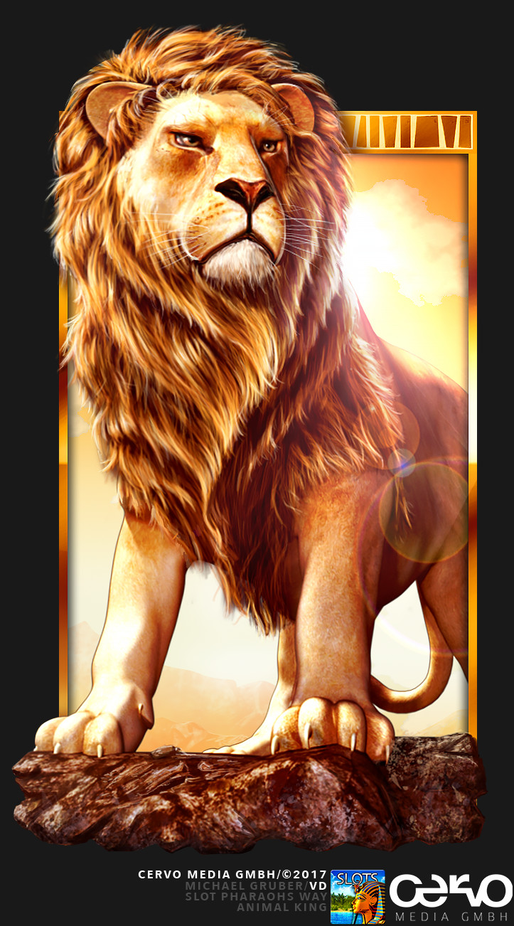 ArtStation - Slot Pharaoh´s Way - Animal King