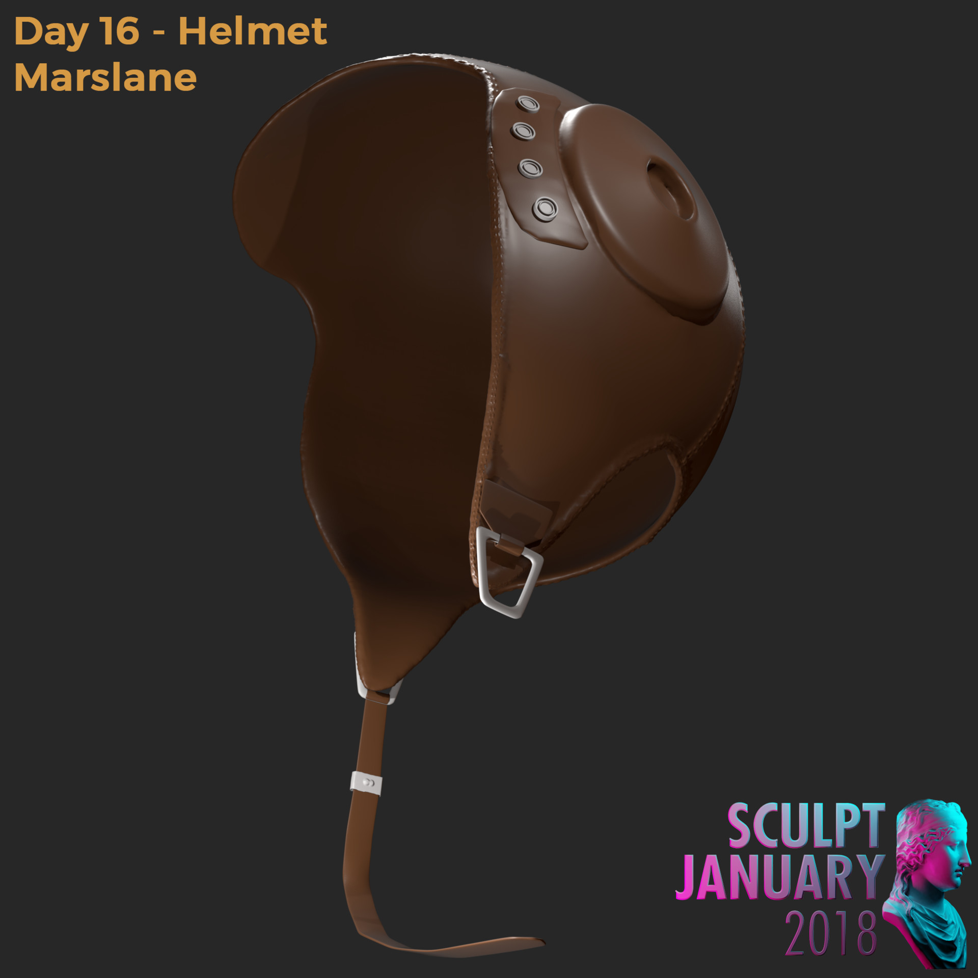 Maron Mars - Sculpt January 2018 - Helmet - By Marslane
