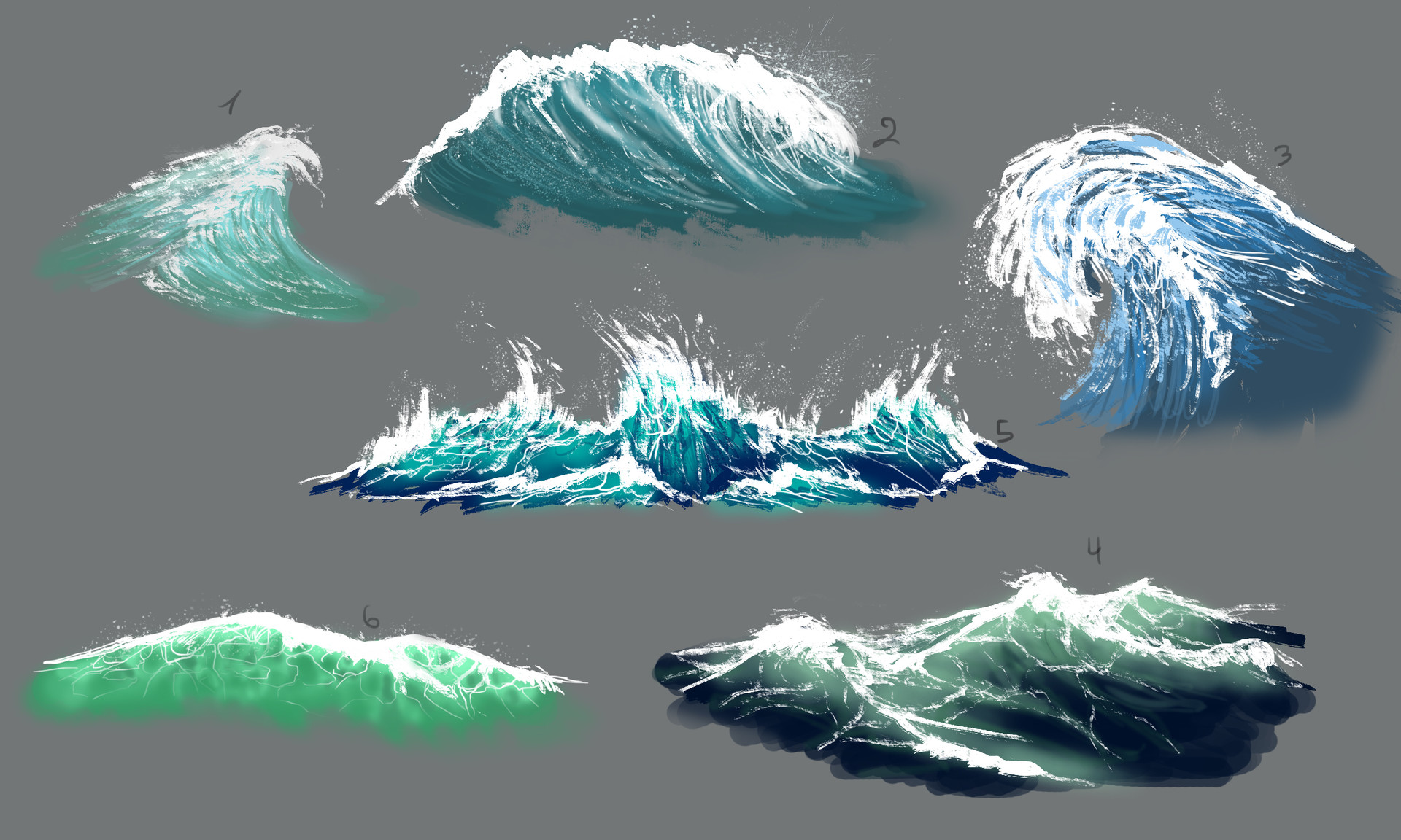ArtStation - Waves study #1