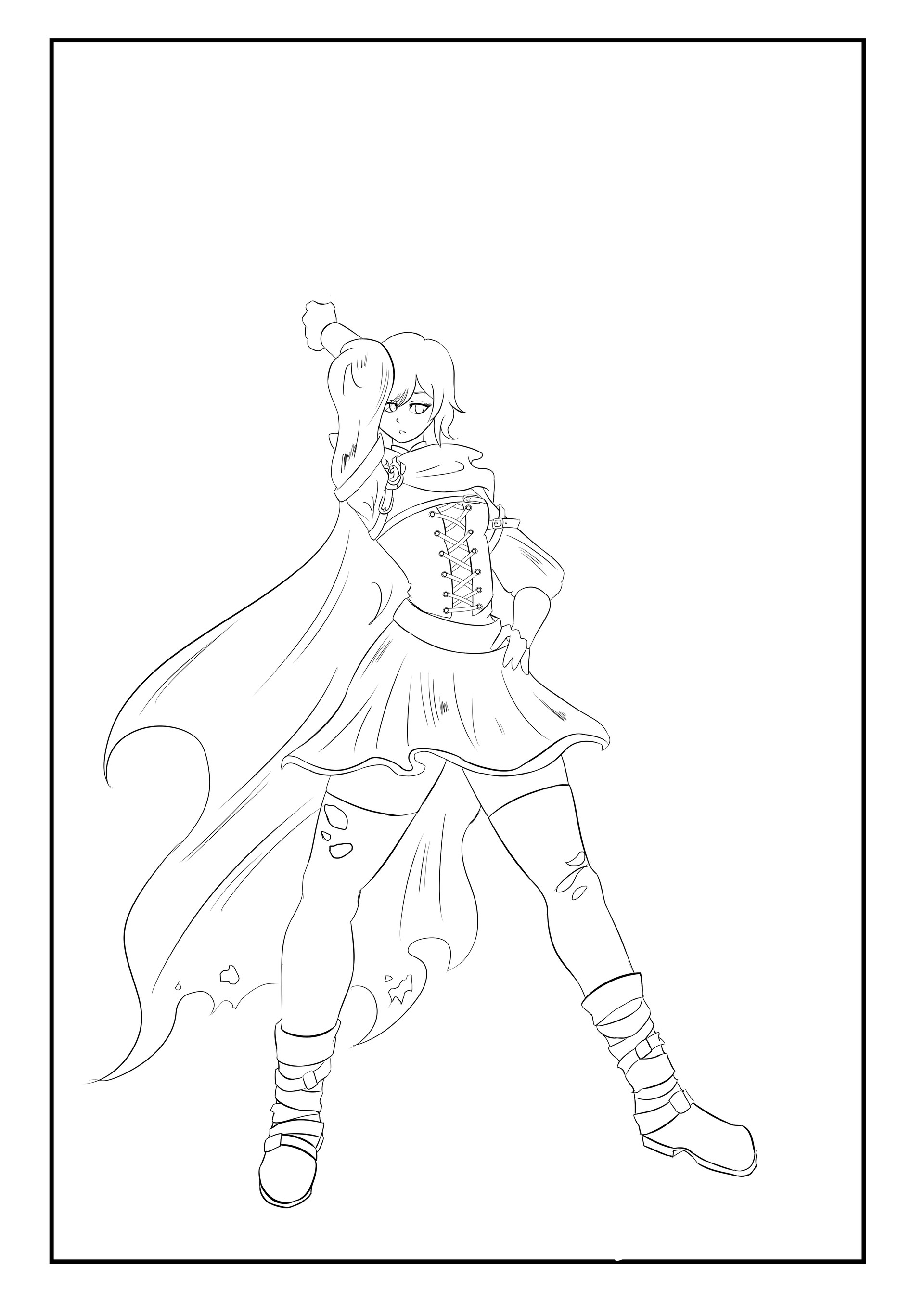 ruby rose coloring pages