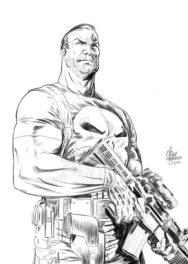 punisher coloring pages