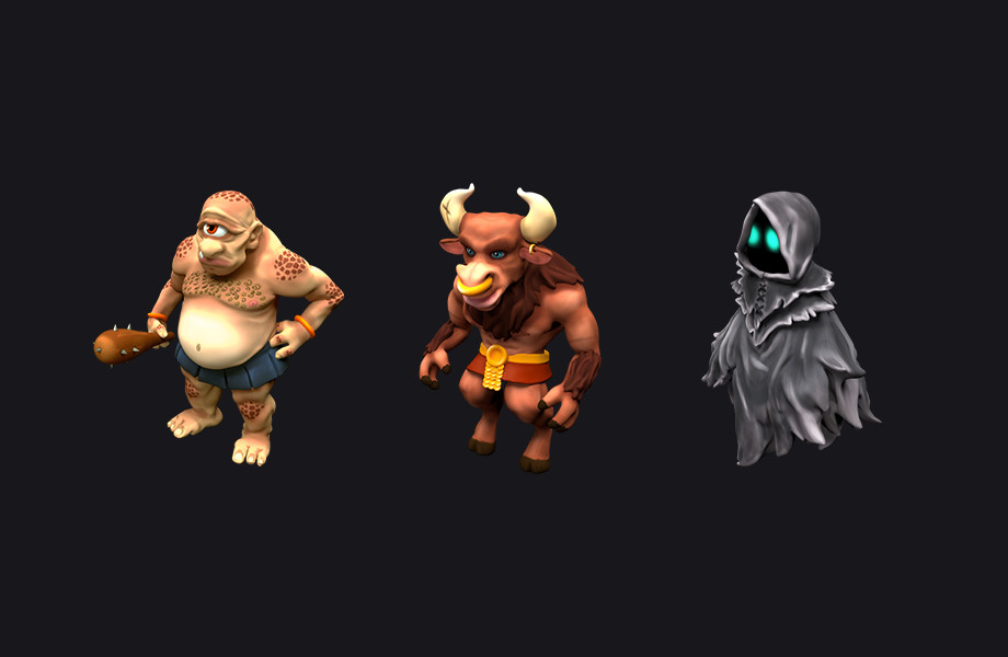 ArtStation - Cyclops, Minotaur, Ghost