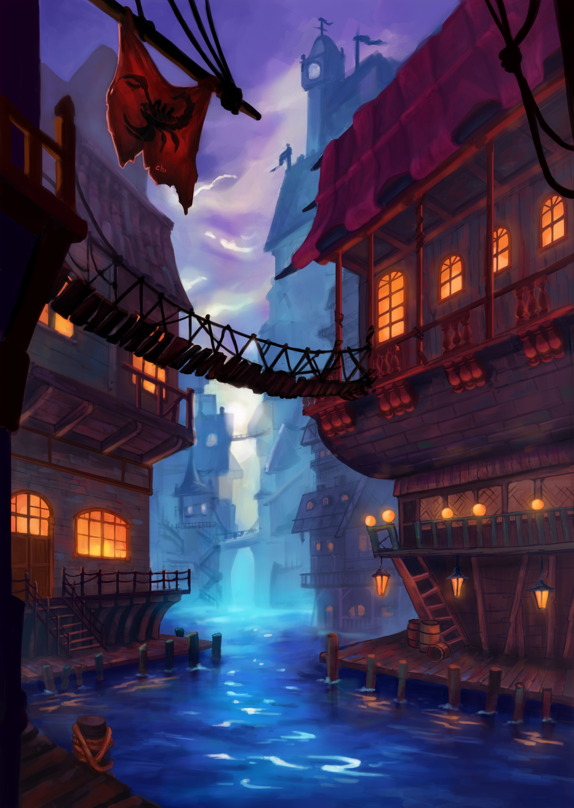 ArtStation - port city