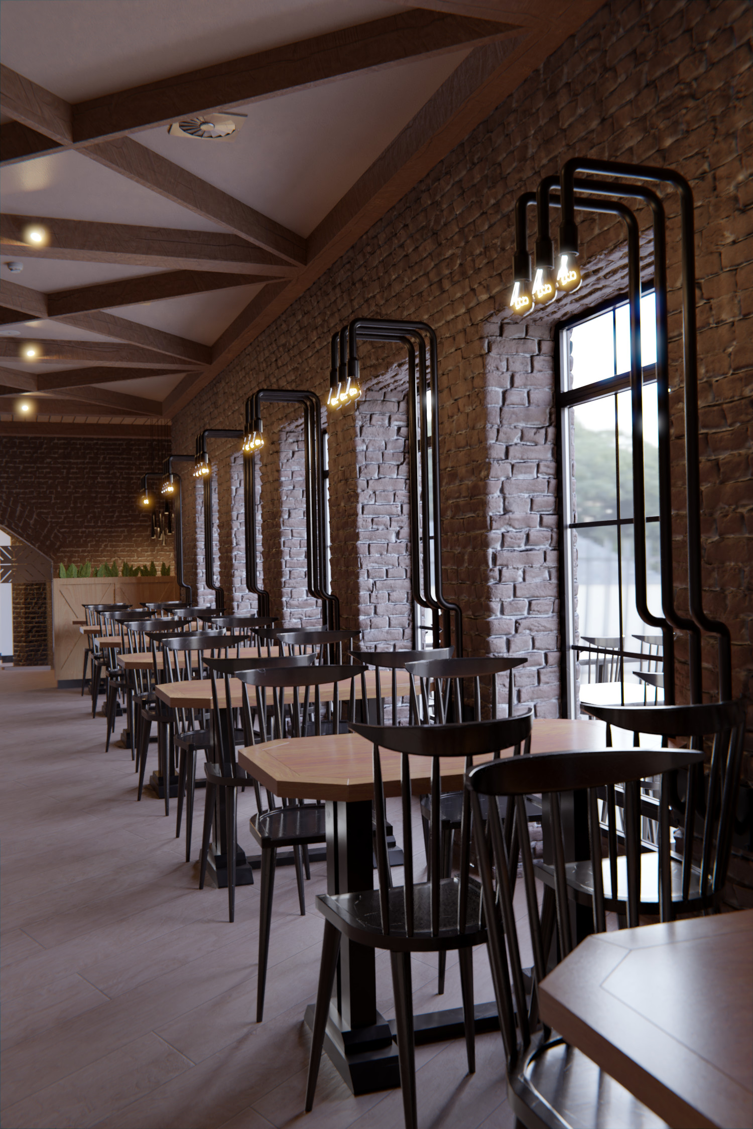 ArtStation - Cafe Interior Visualization