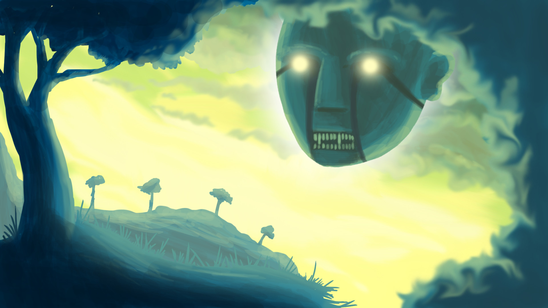 ArtStation - Face in the sky