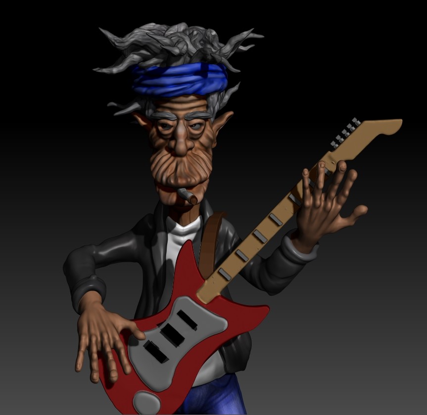 Nicolás Rodríguez - Stone Cartoon: Keith Richards