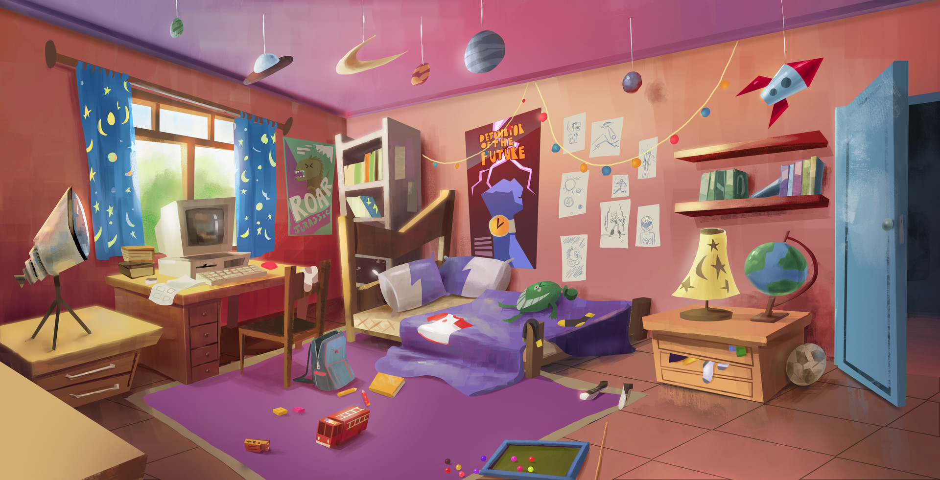 ArtStation - Astronaut bedroom