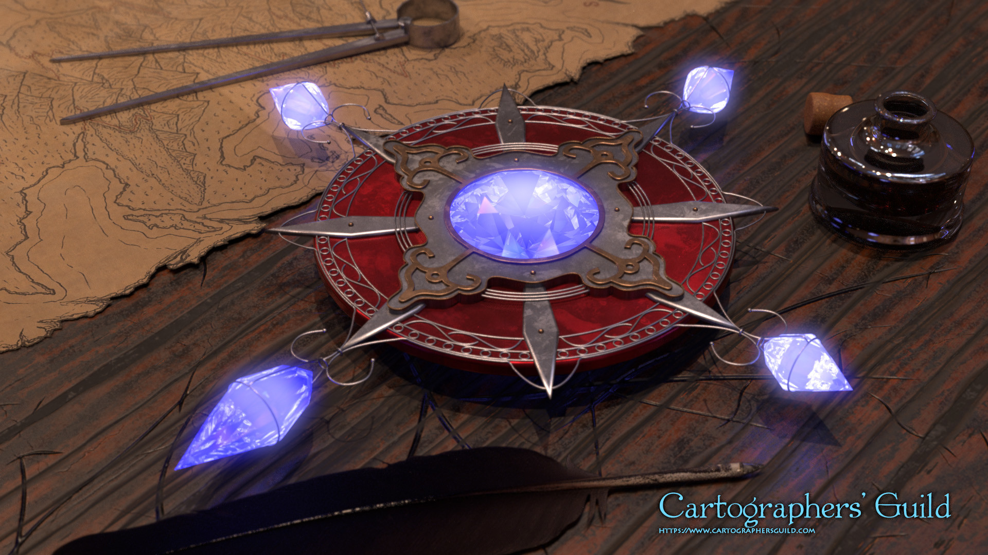 ArtStation - The Cartographers' Guild Compass Rose