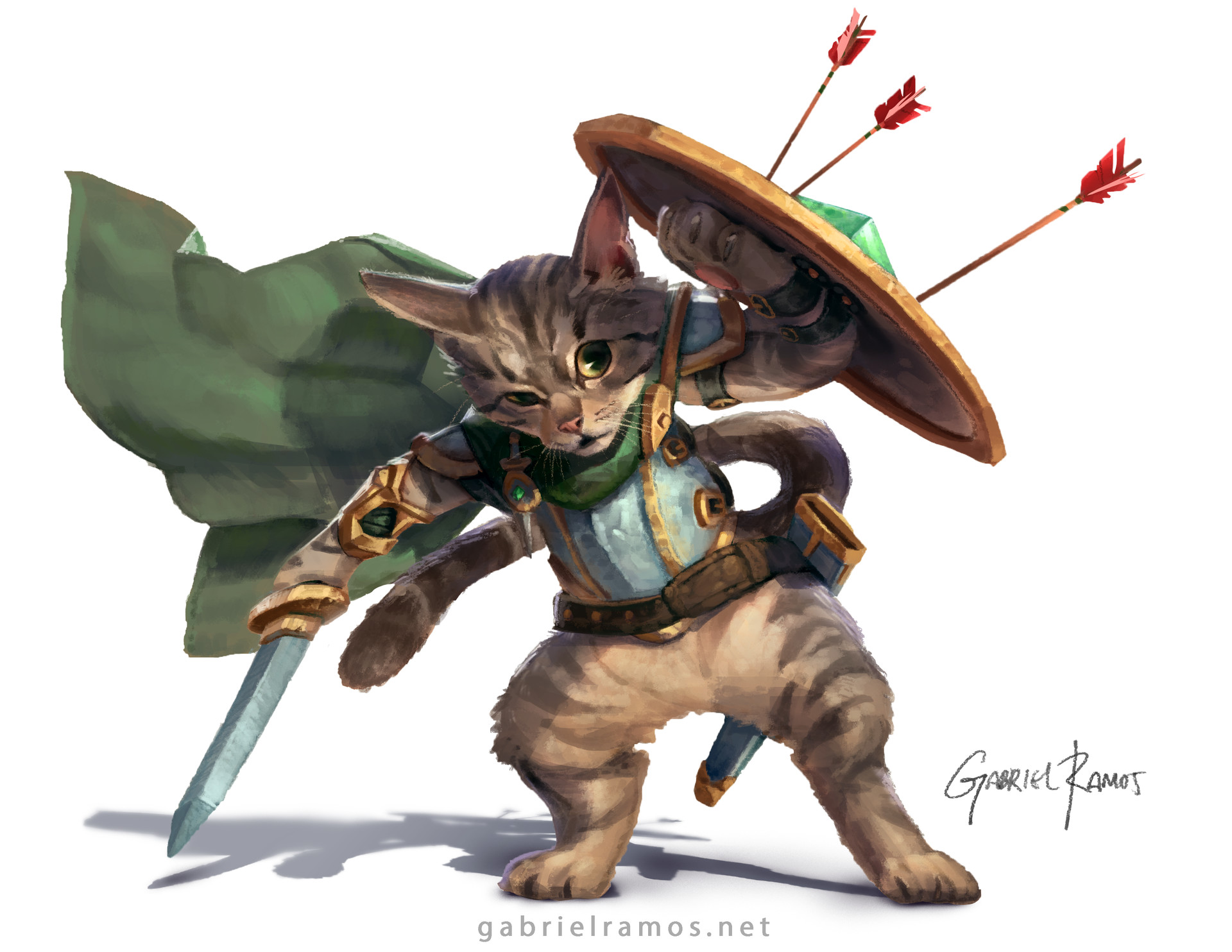 ArtStation - Emerald Guard Kitty