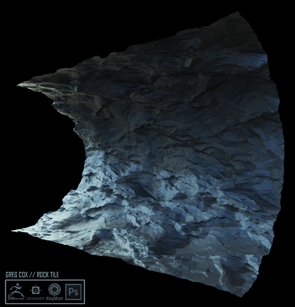 ArtStation - Rock Tile // Zbrush Sculpt