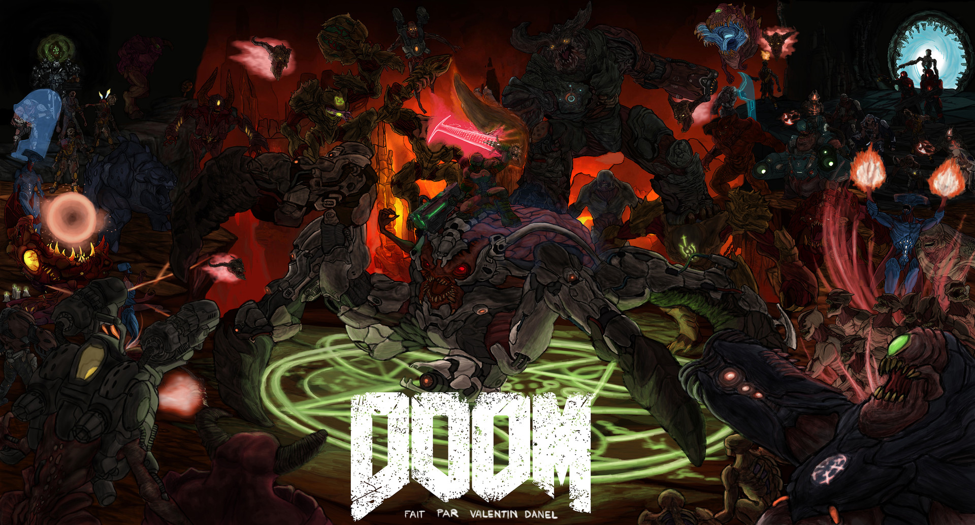 ArtStation - Fresque DOOM