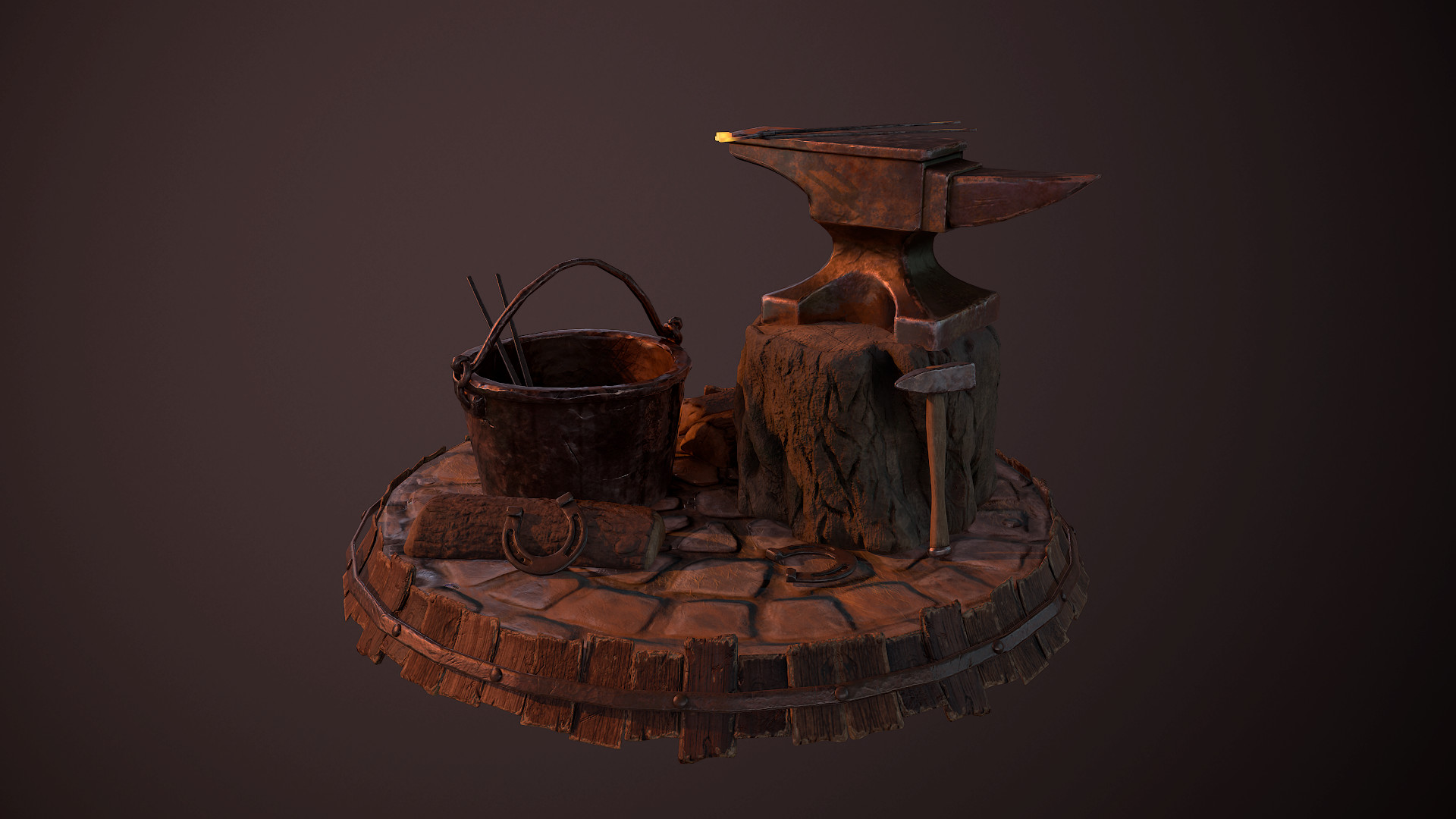 ArtStation - Blacksmith Diorama