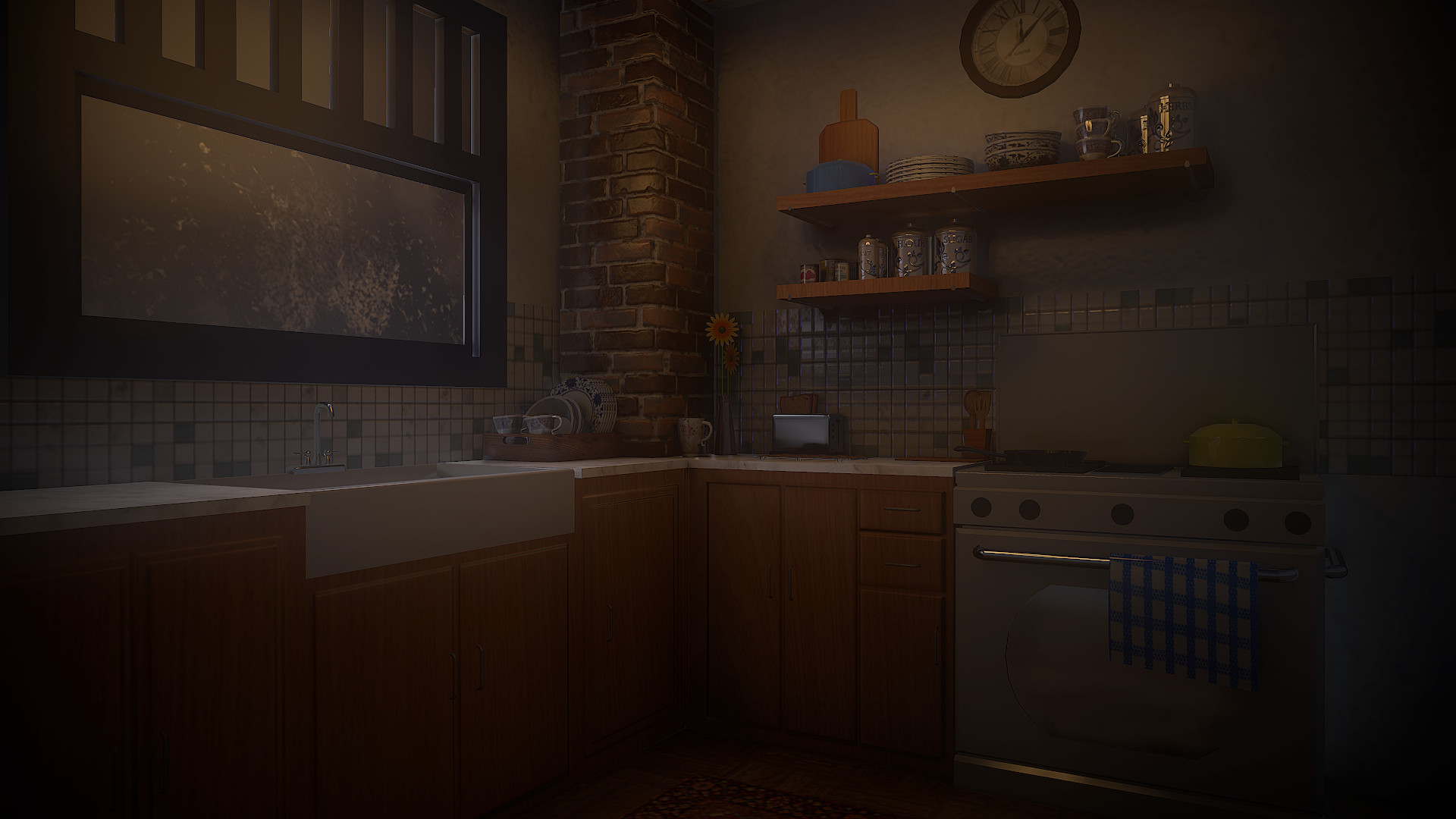 Kate Villegas - Kitchen Environment (Night time)