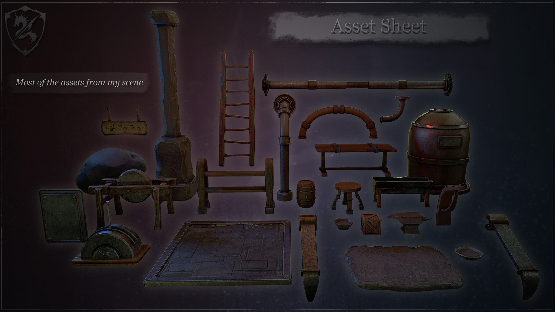 Tim Boulton - Pbr Stylized Forge Environment