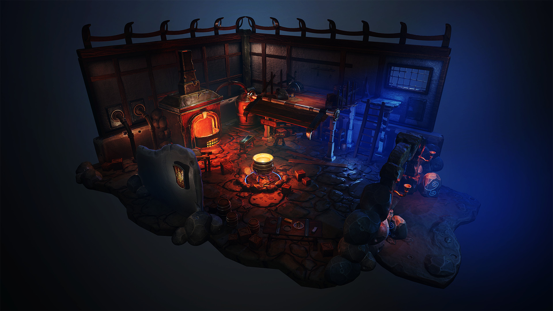 Tim Boulton - Pbr Stylized Forge Environment