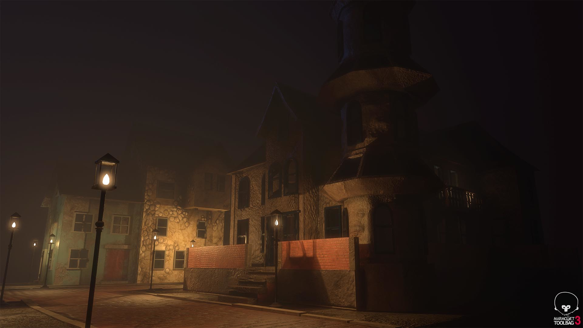 Jaime Ward - Smoggy Steampunk Town