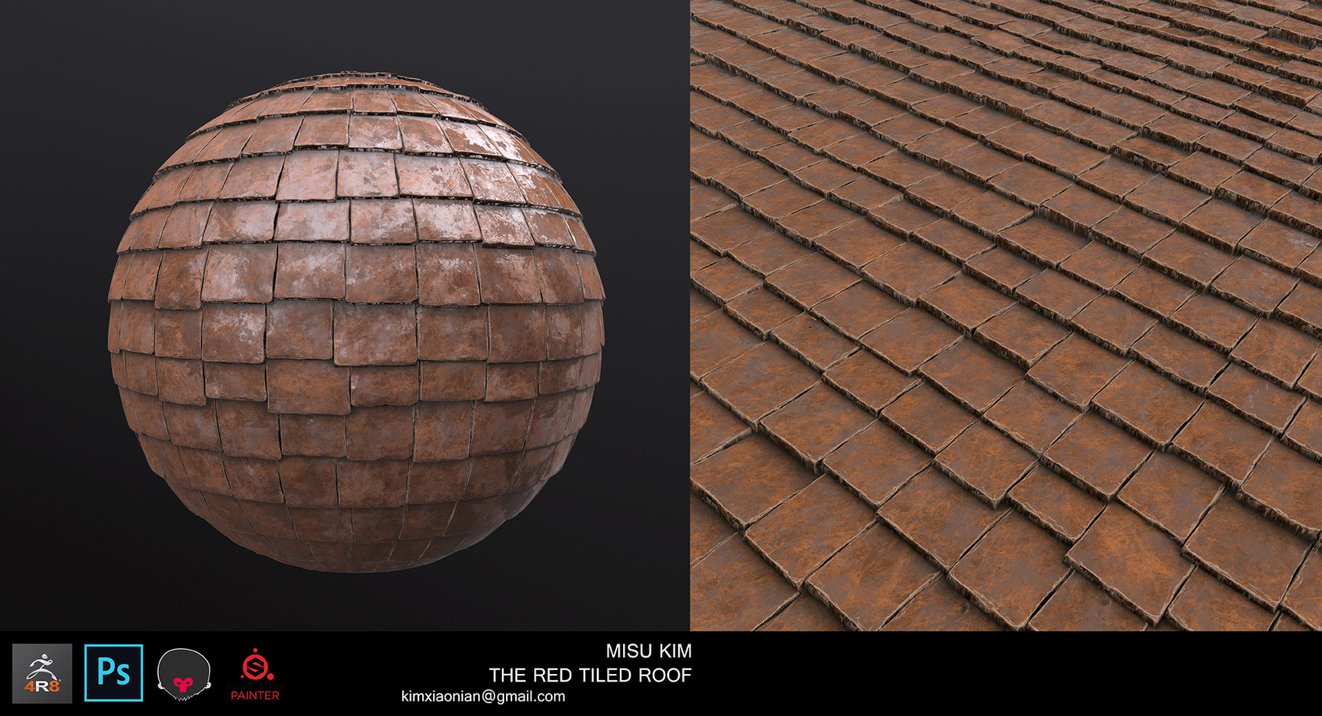 ArtStation - The red tile roof