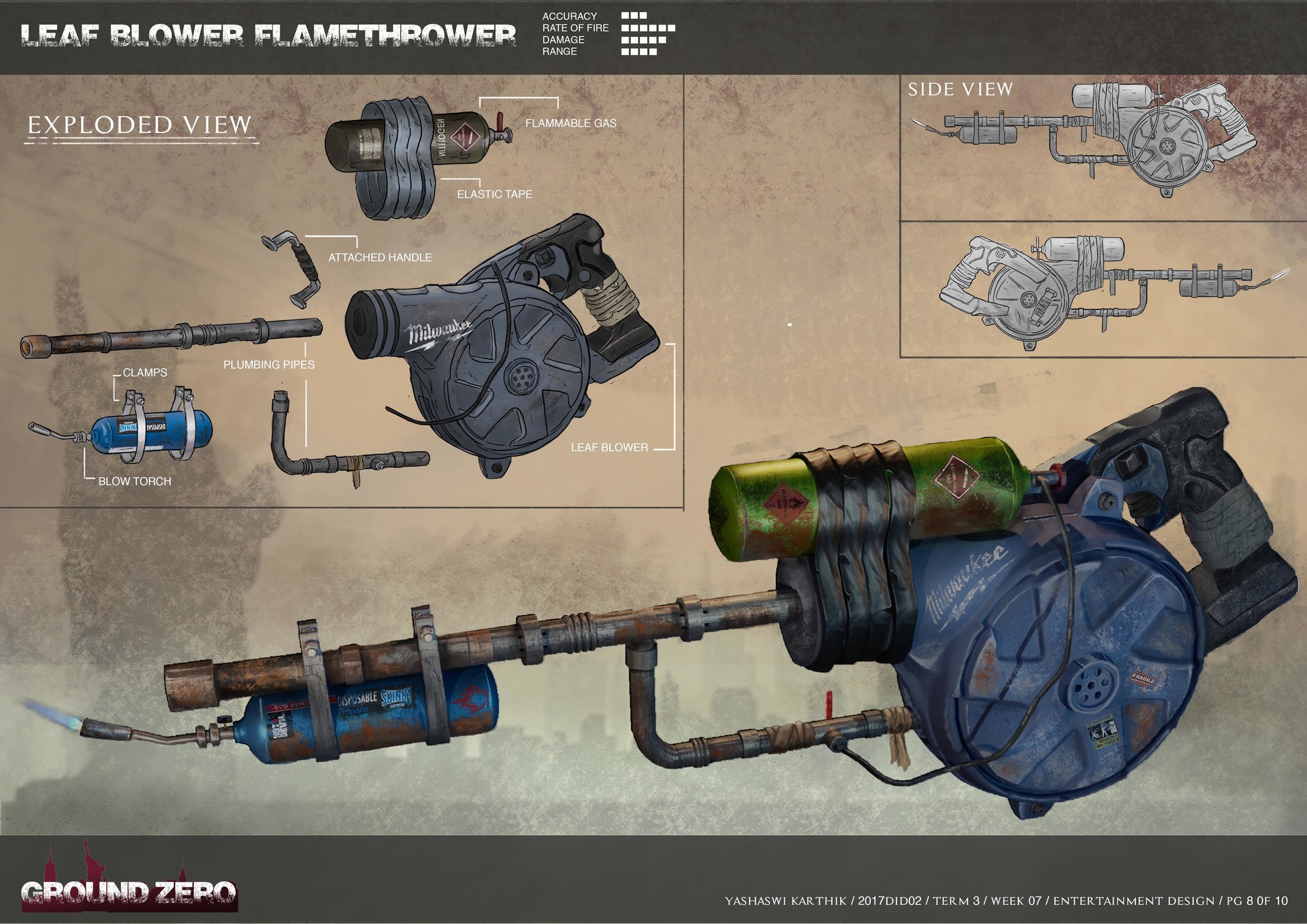 ArtStation - -GROUNDZERO -Leaf Blower flame thrower