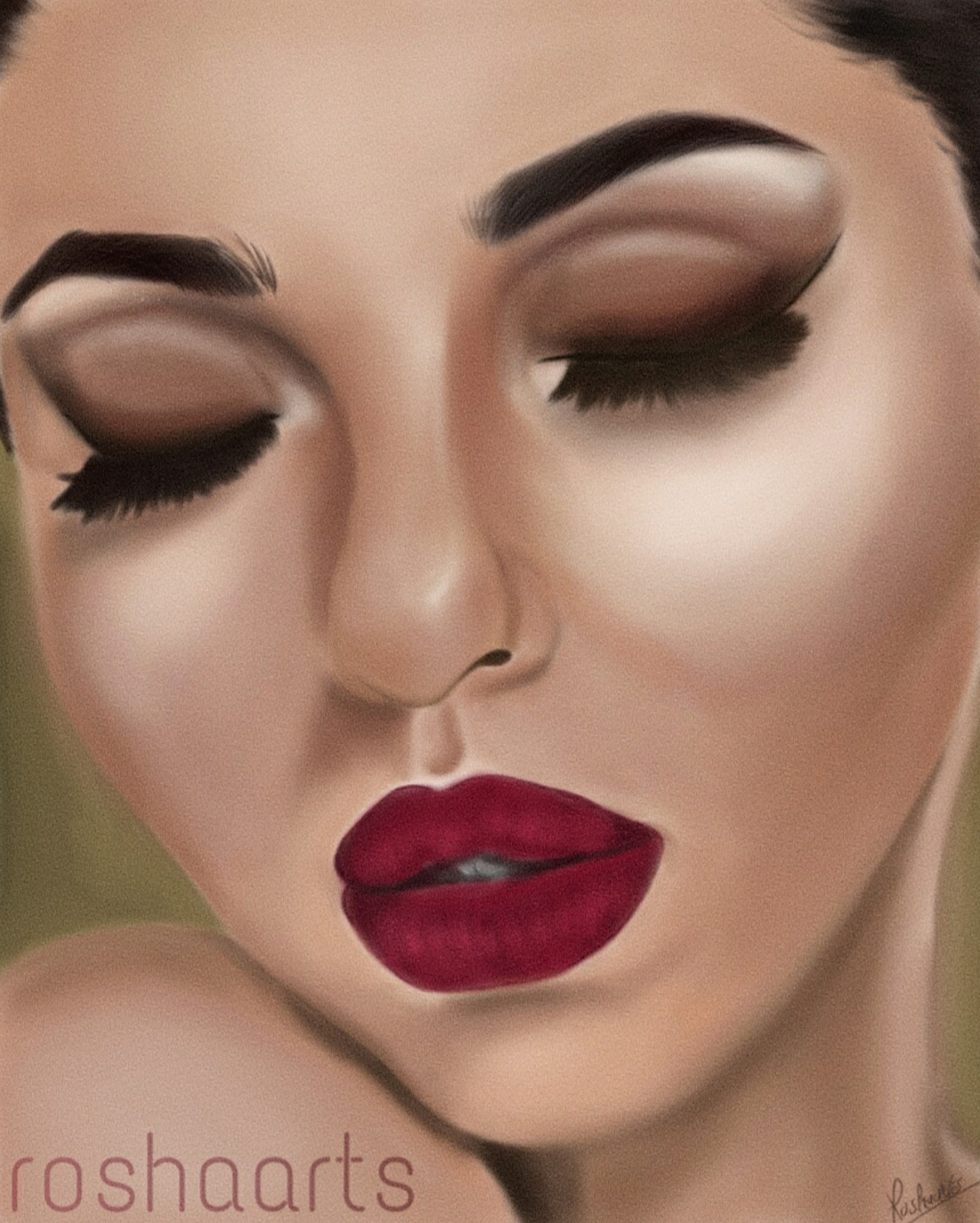 ArtStation - Make-up Illustration