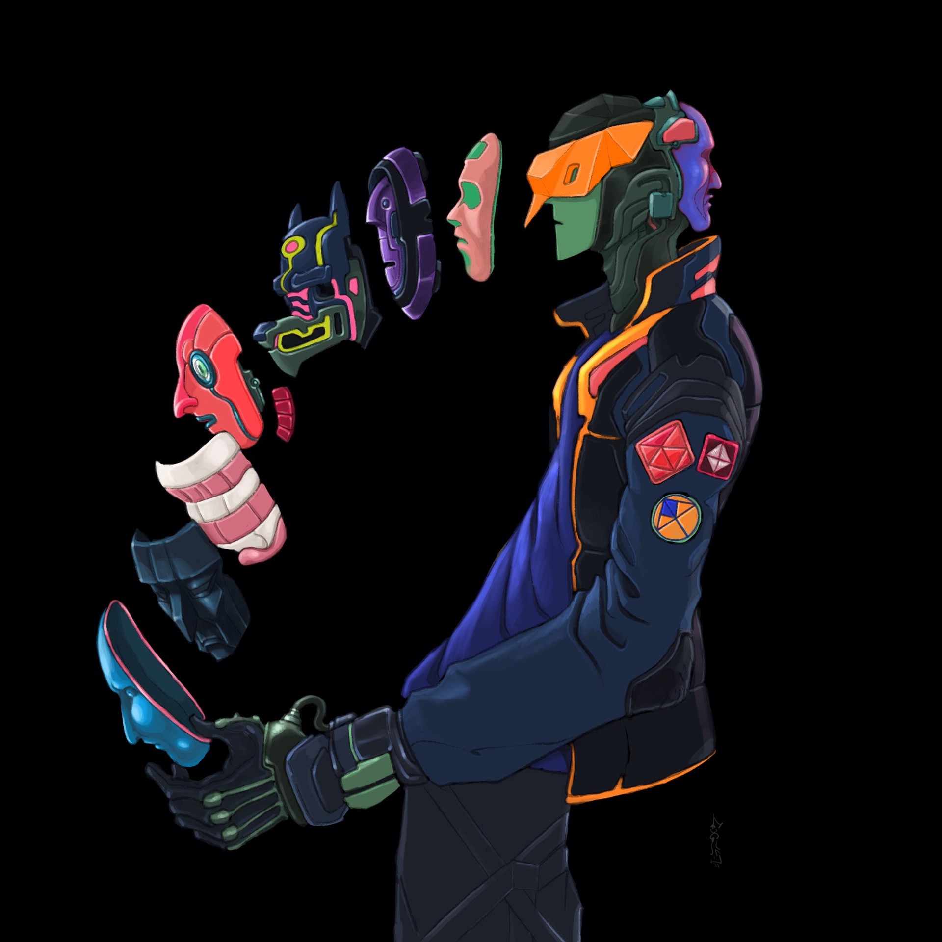 ArtStation - Thousand mask man