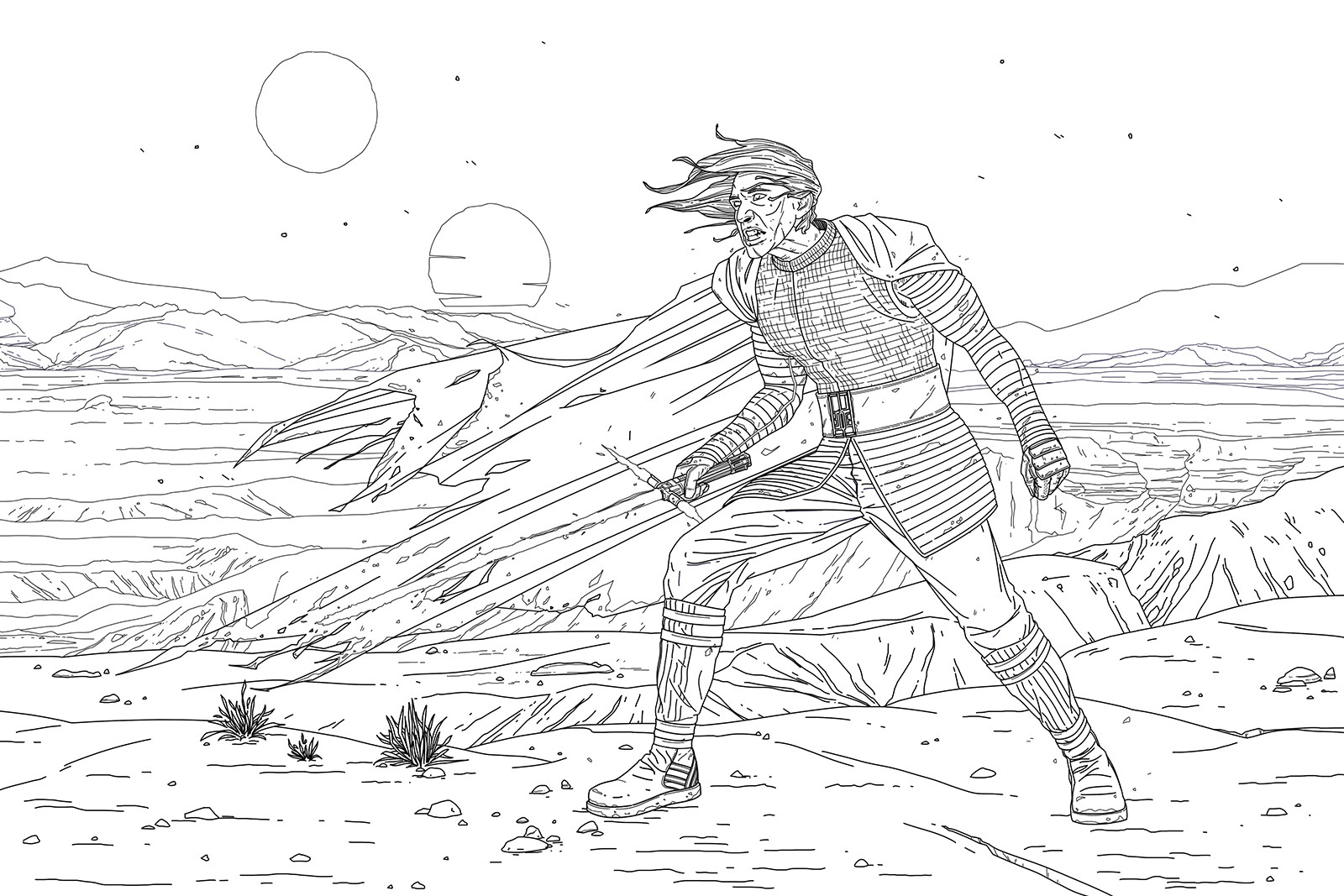 kylo ren coloring book