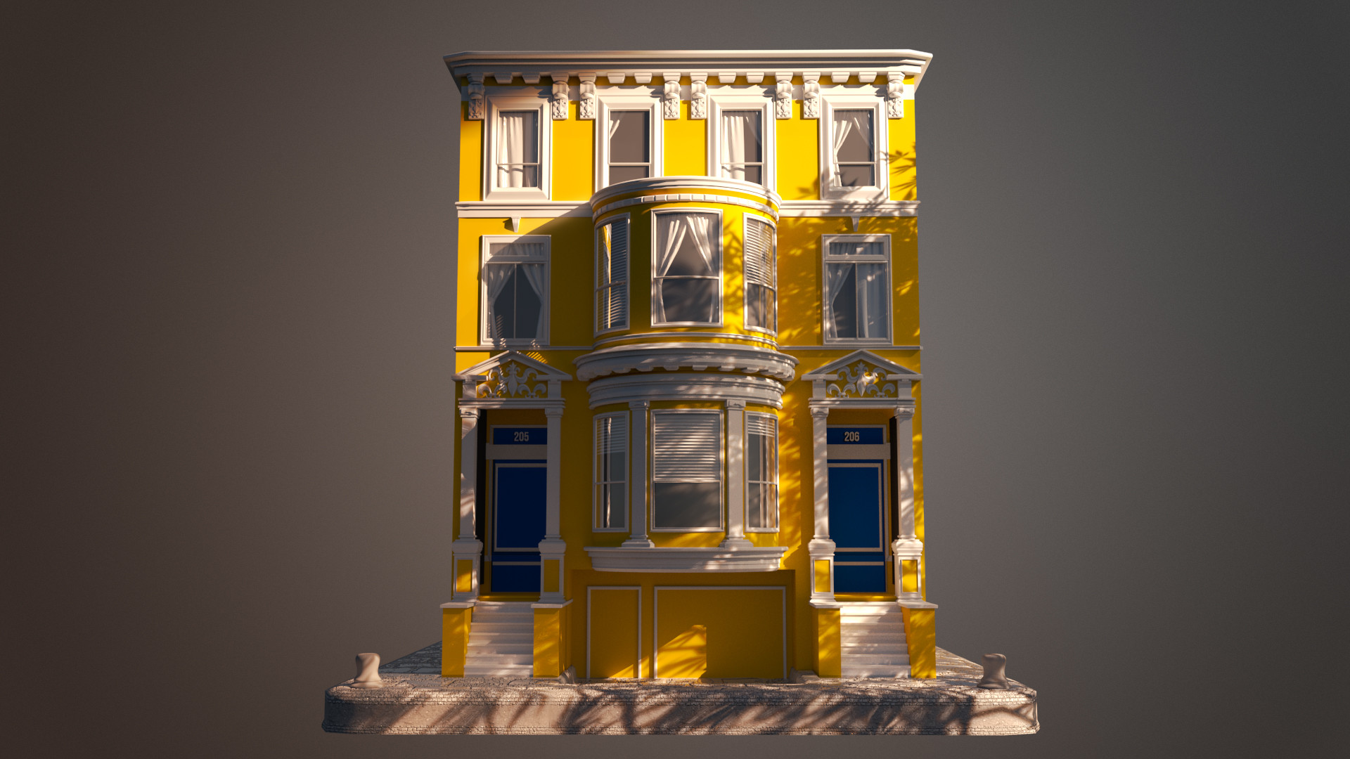 ArtStation - Tiny Yellow House