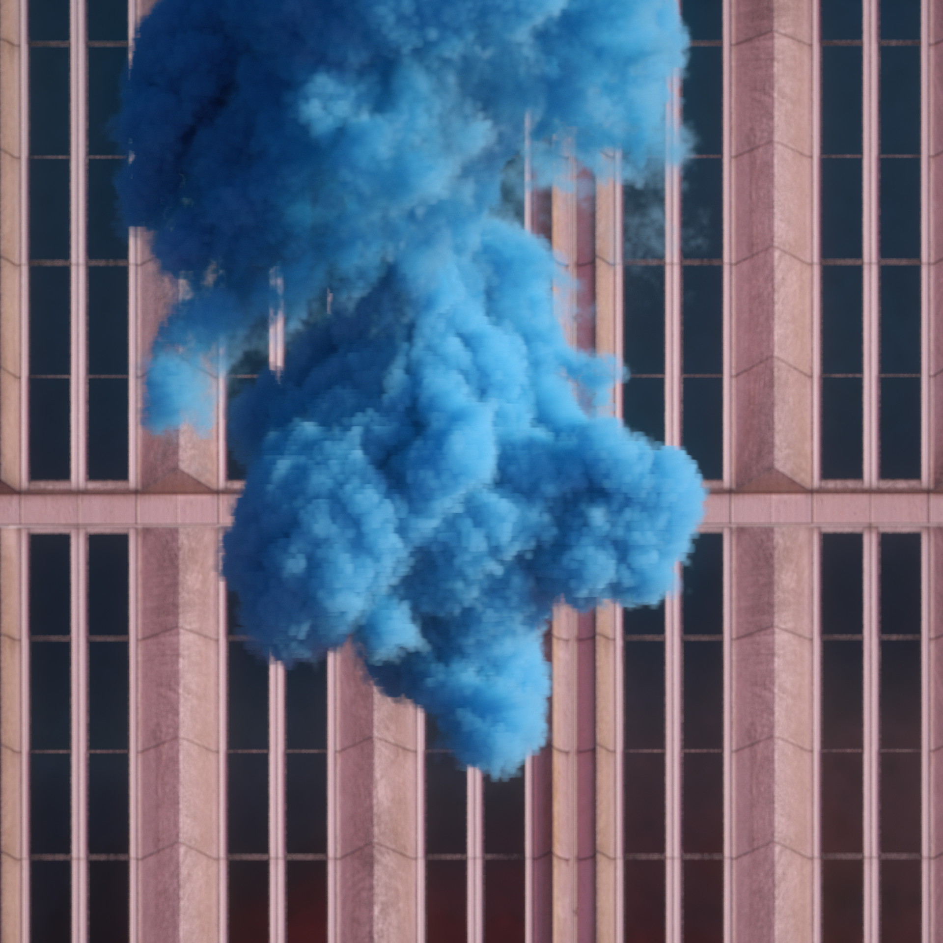 ArtStation - BLUE_SMOG // Houdini Experiment