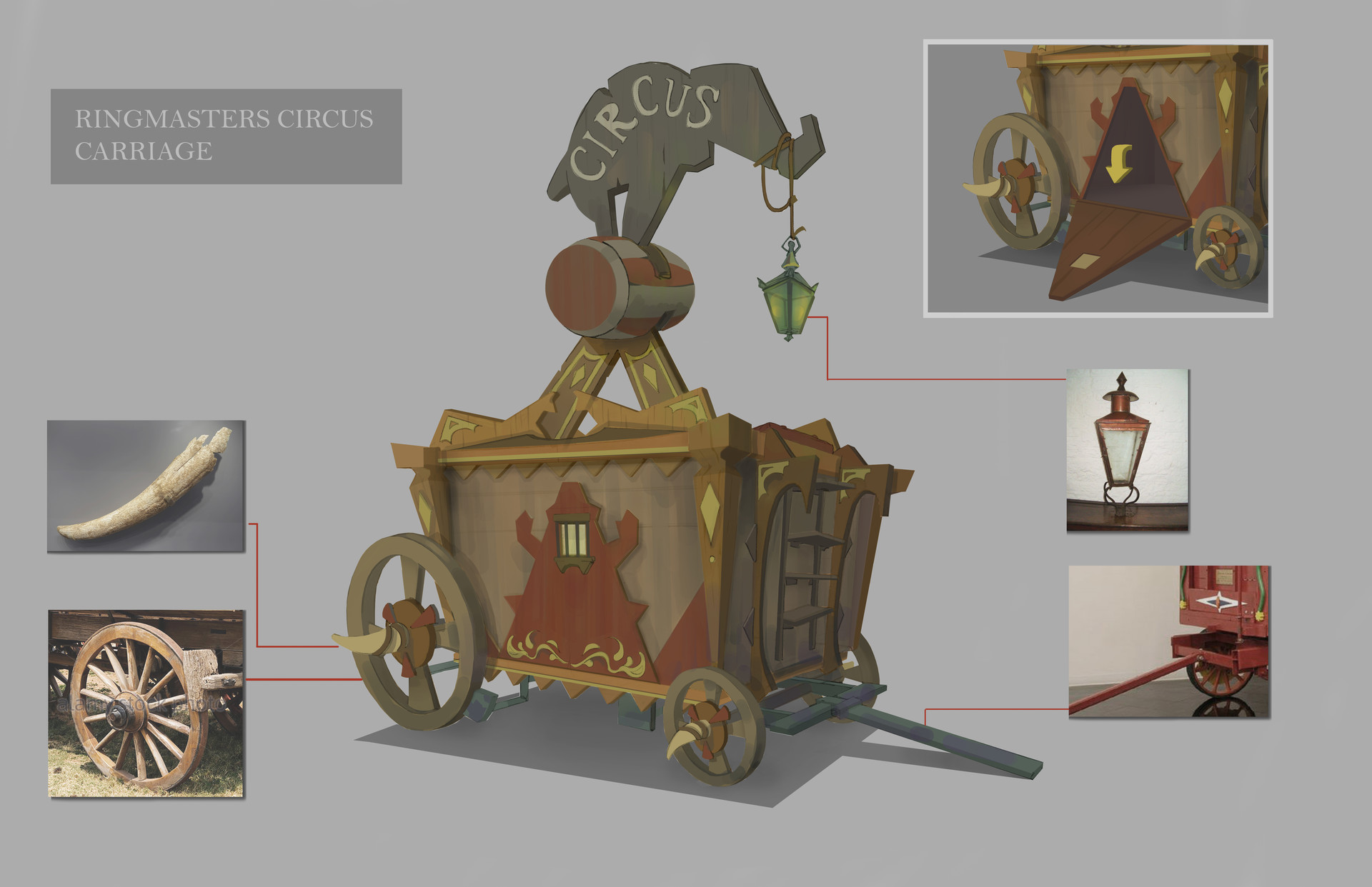 ArtStation - Ringmaster Circus Carriage