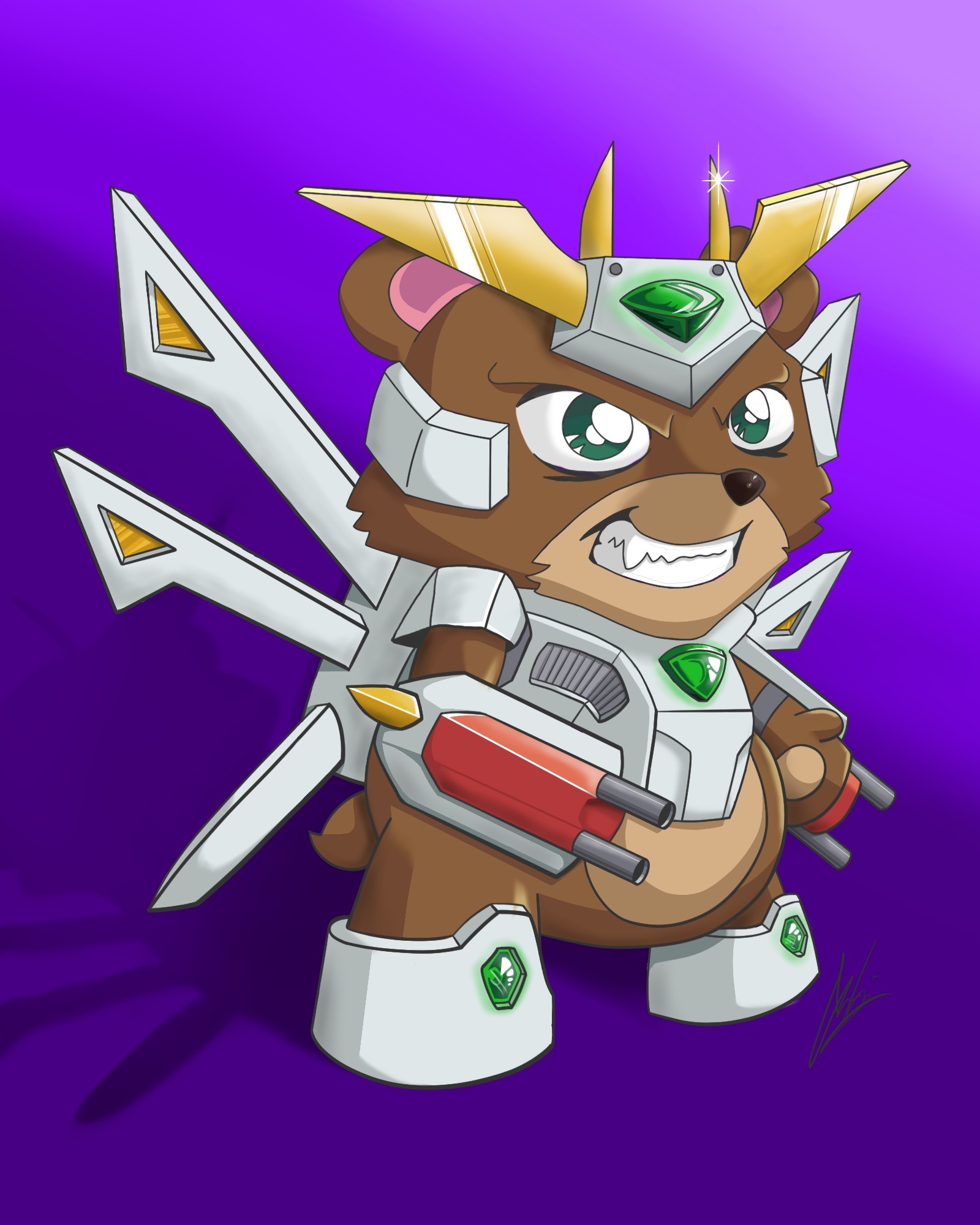 ArtStation - Mecha Bear Illustration
