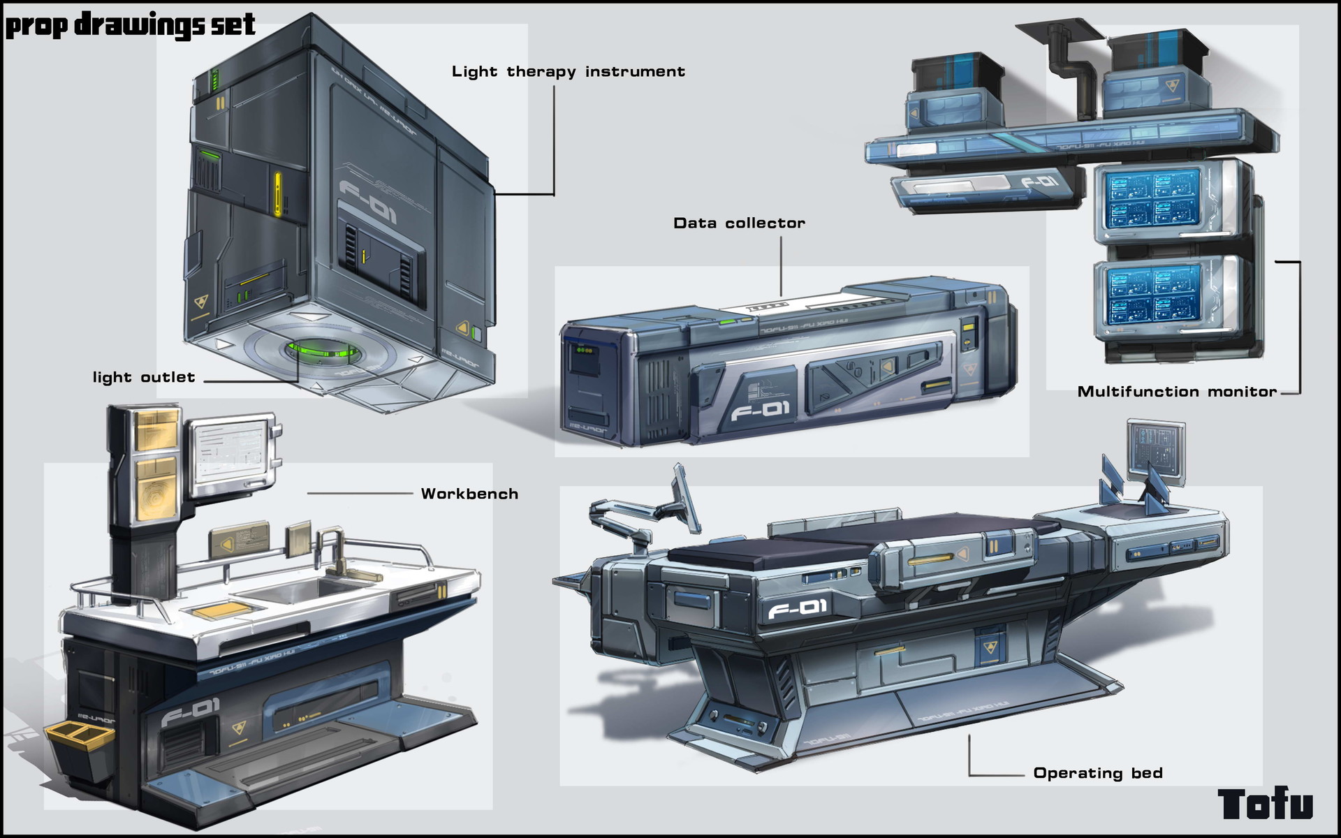 ArtStation - prop drawings set