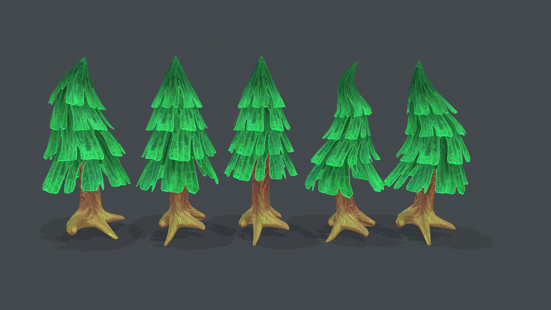 ArtStation - stylized trees