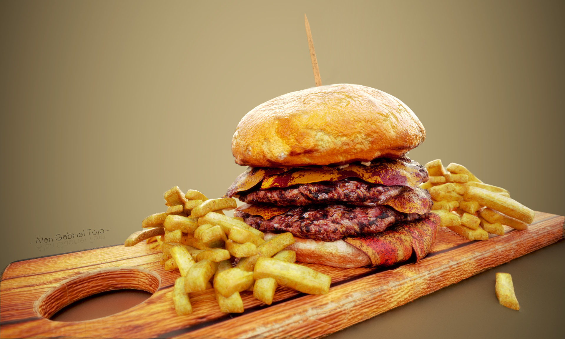 ArtStation - ARE YOU HUNGRY ? - Burger-