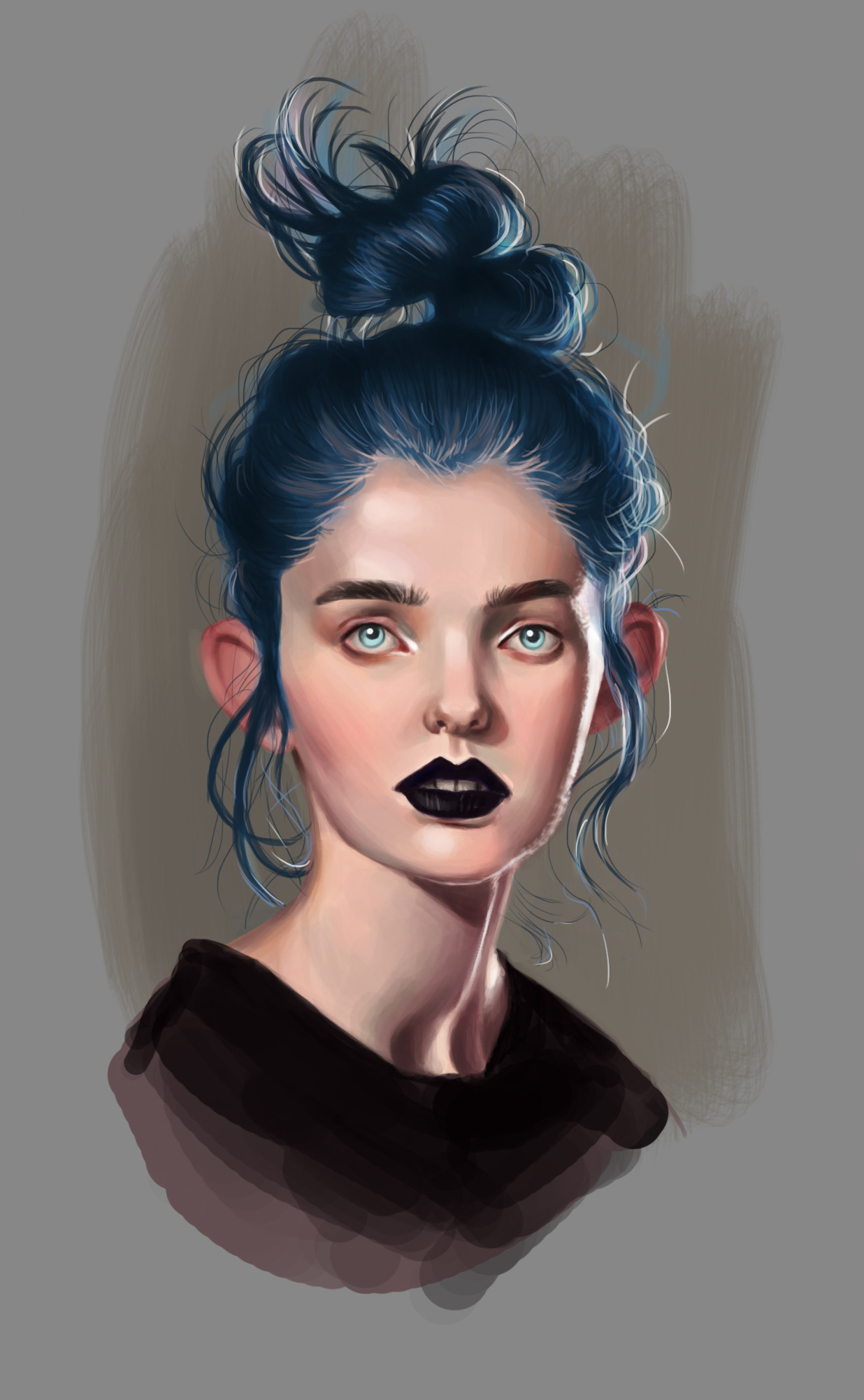 ArtStation - Blue Hair