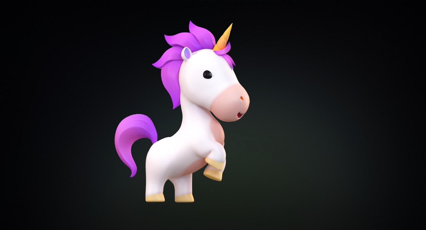 ArtStation - Cartoon Unicorn