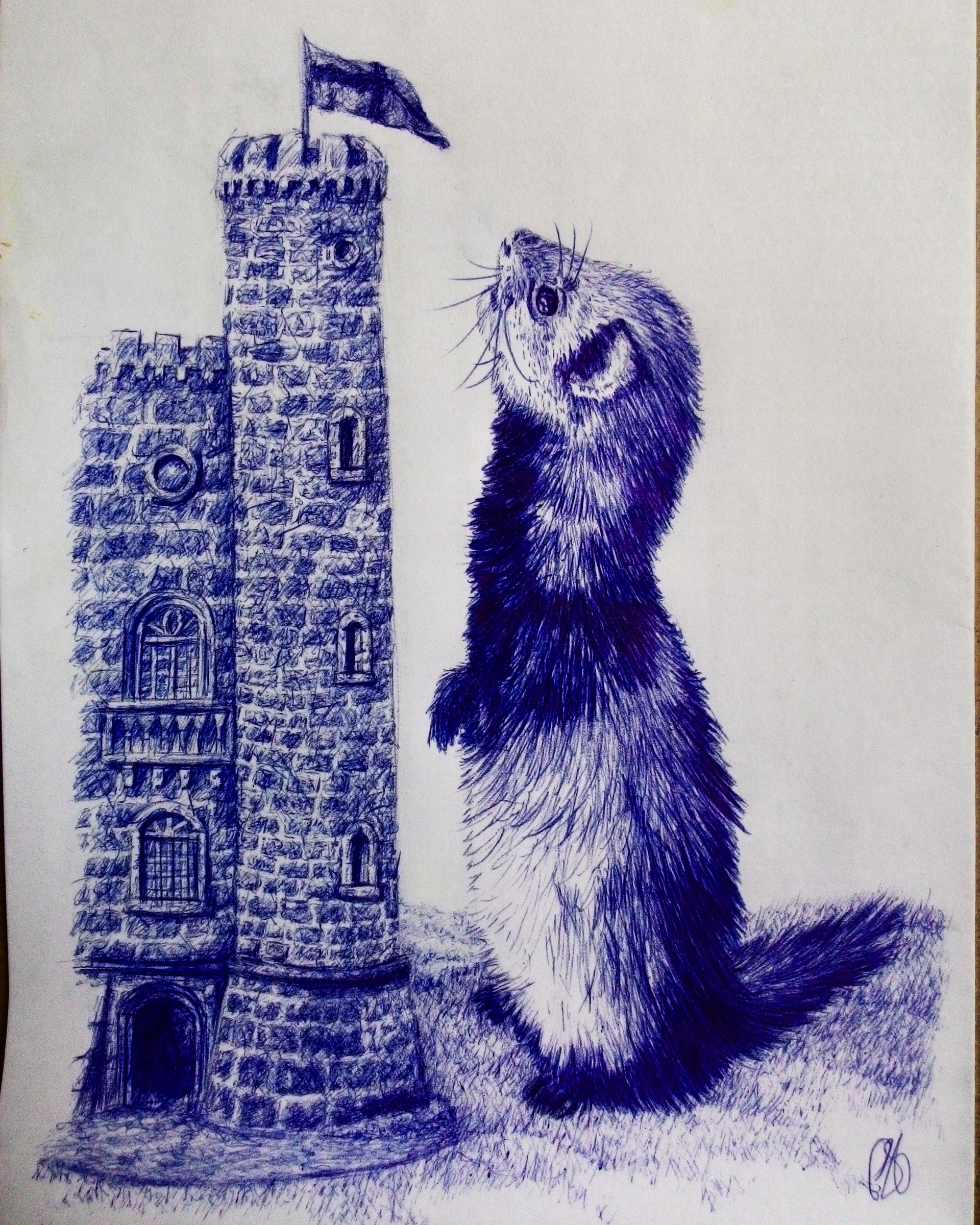Ballpoint Pen Art Animals