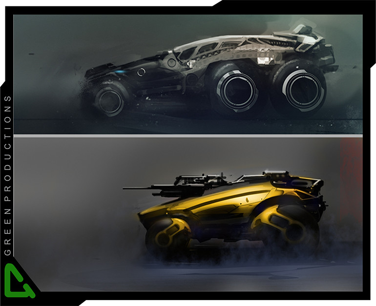 ArtStation - scifi vehicle study
