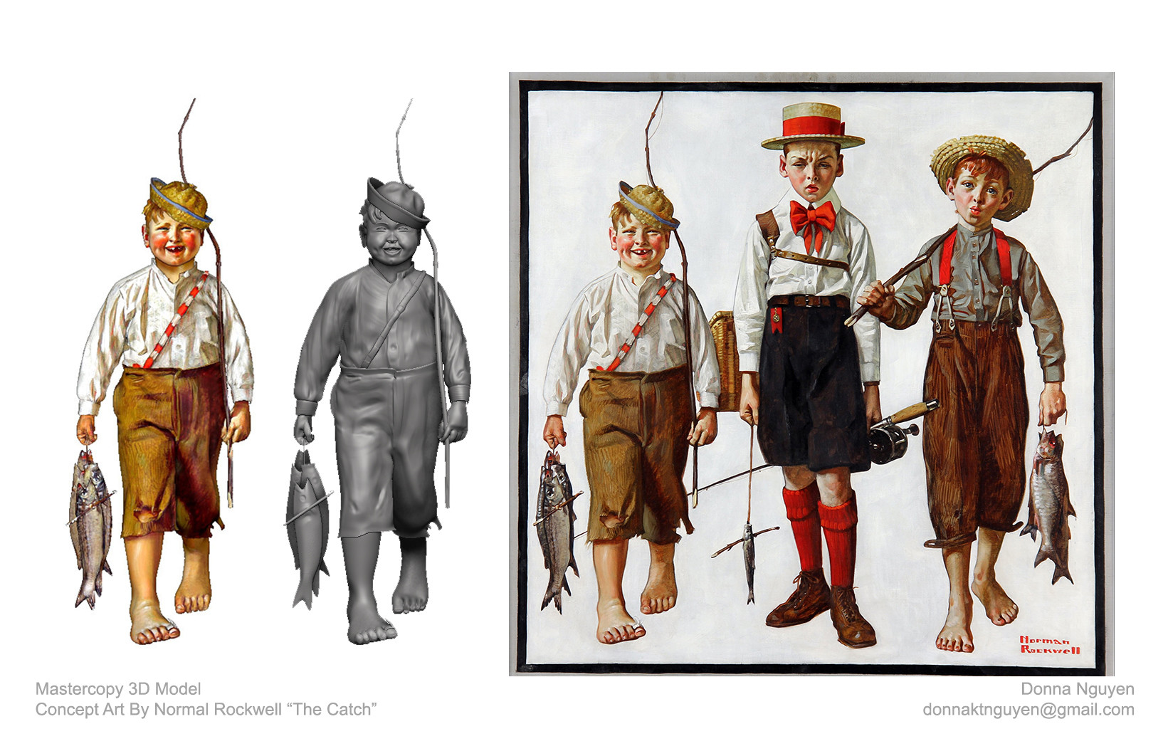 ArtStation - Norman Rockwell Mastercopy 3D Model