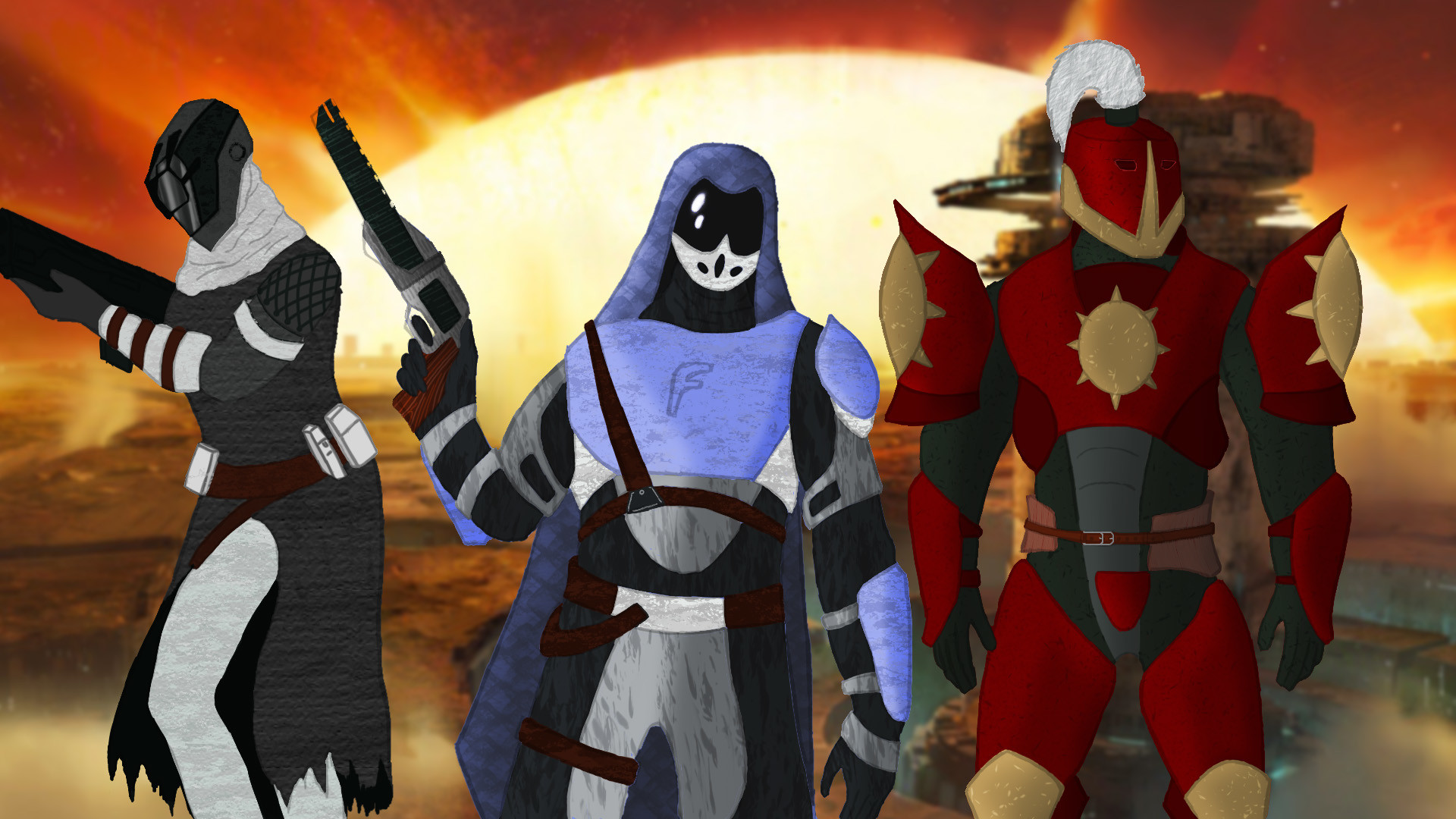 PsionicGamer - Pose study with Destiny 2 characters