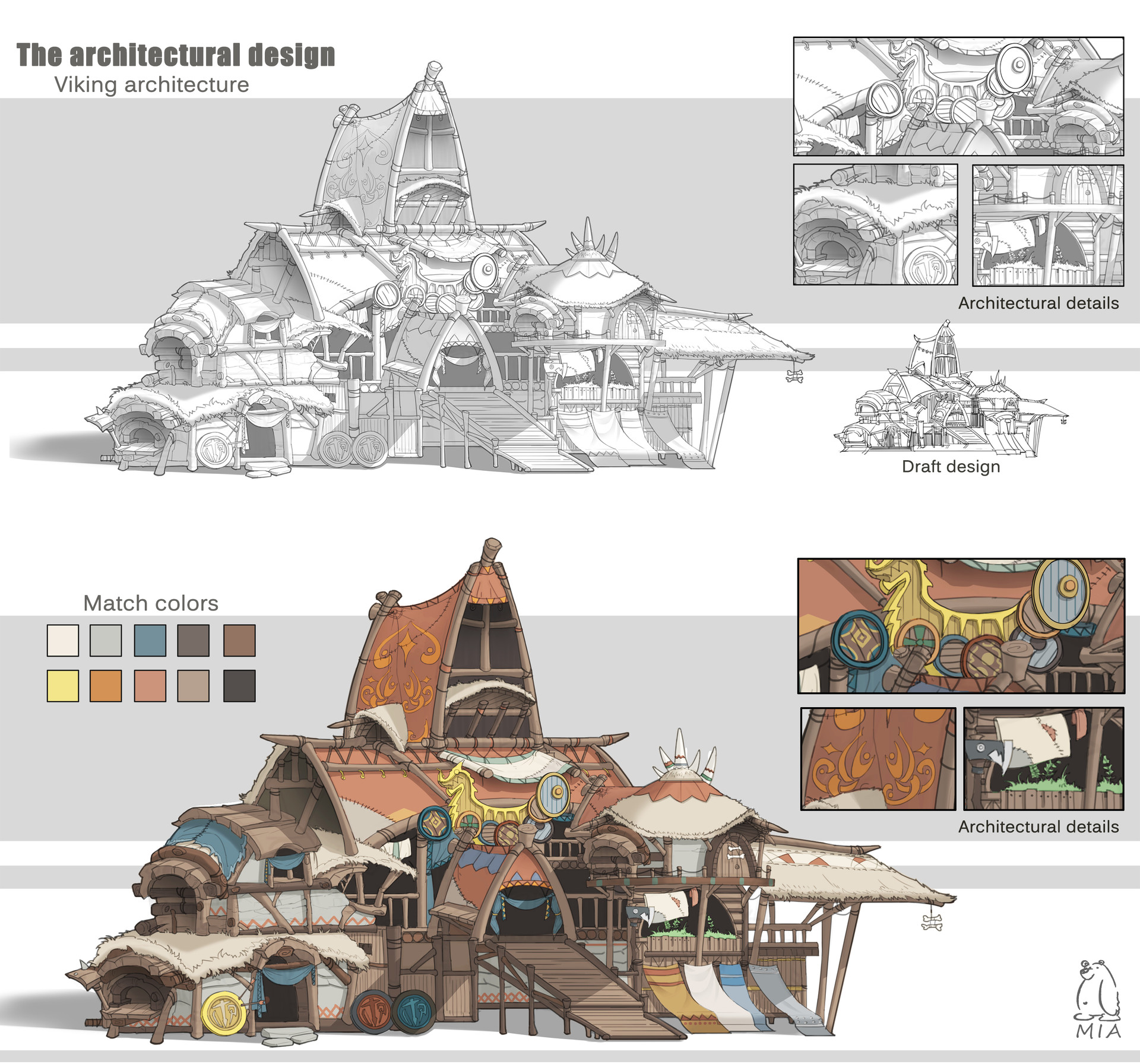ArtStation - The Viking architectural design