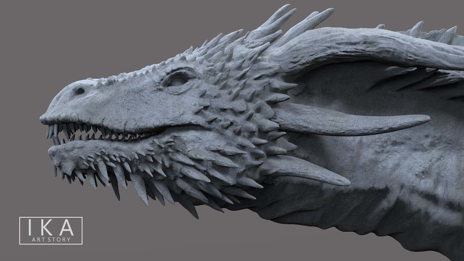 ArtStation - Fanart Dracarys from game of thrones.