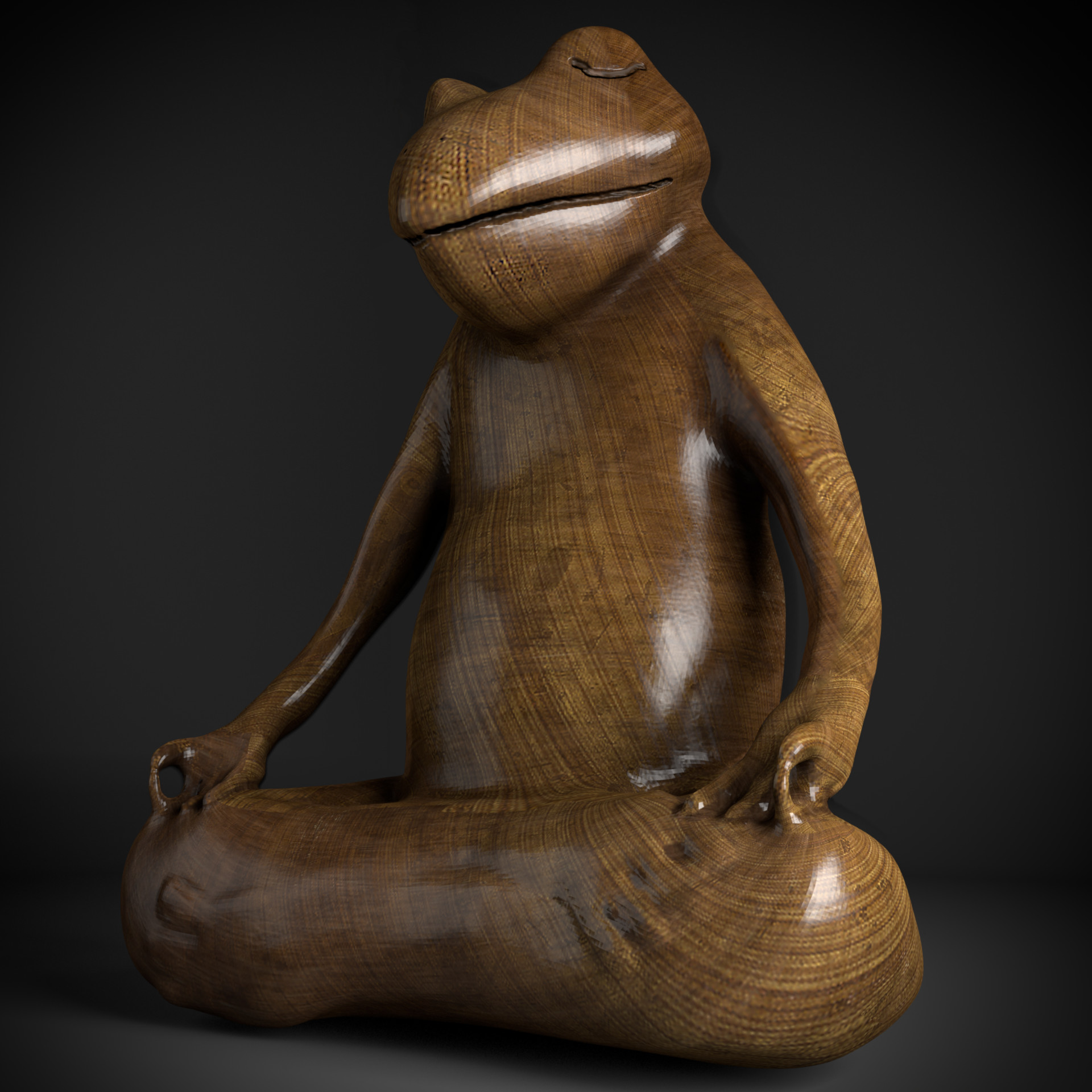 ArtStation - Sculpt of Mediting Frog