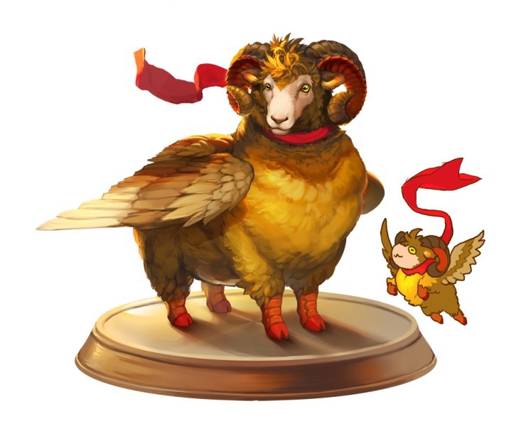 ArtStation - Sheep + bird