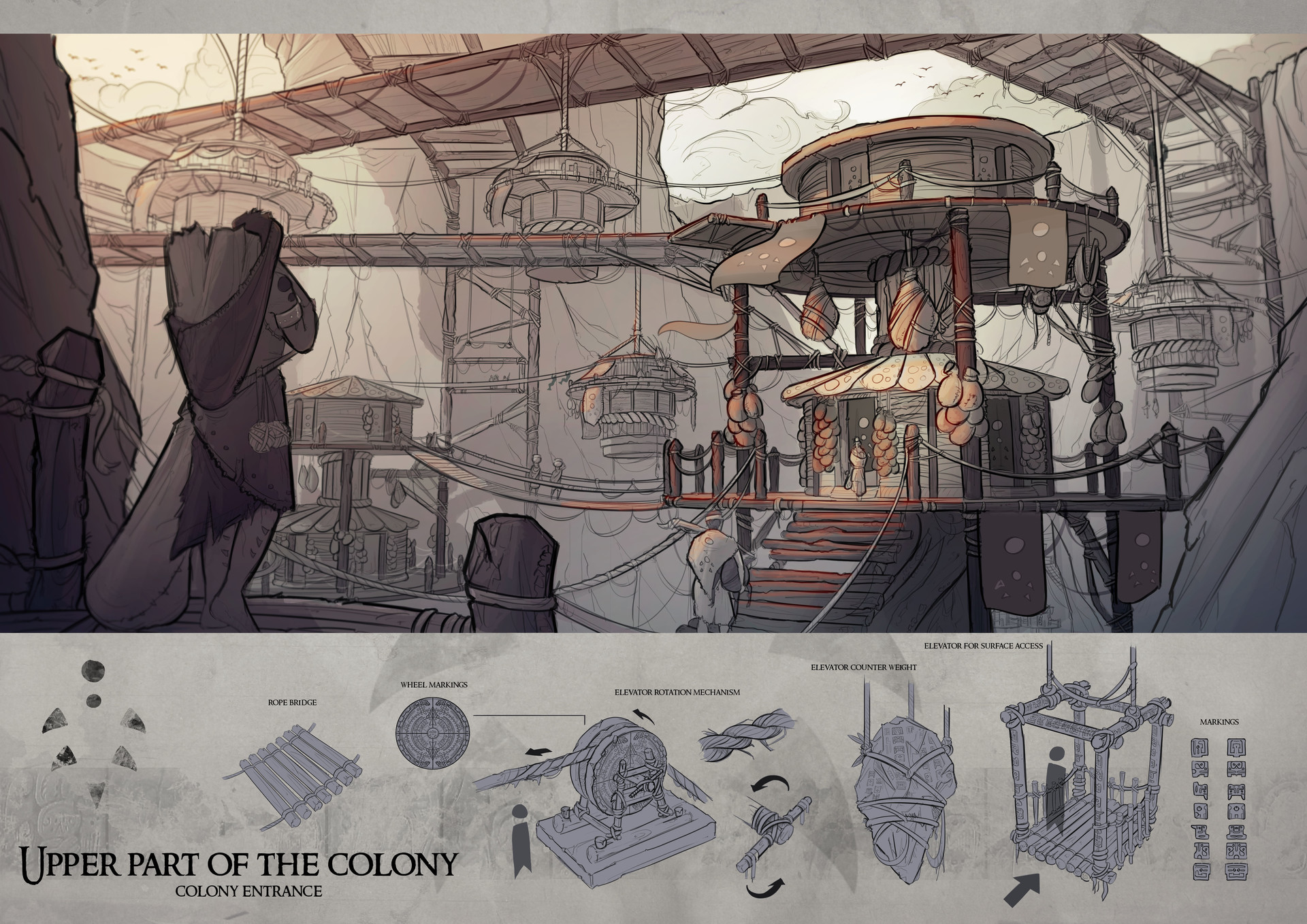 ArtStation - Insect tribal colony