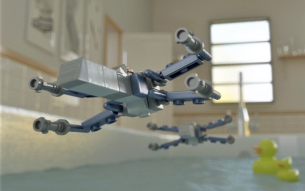 ArtStation - Lego Mini X-Wings Scene