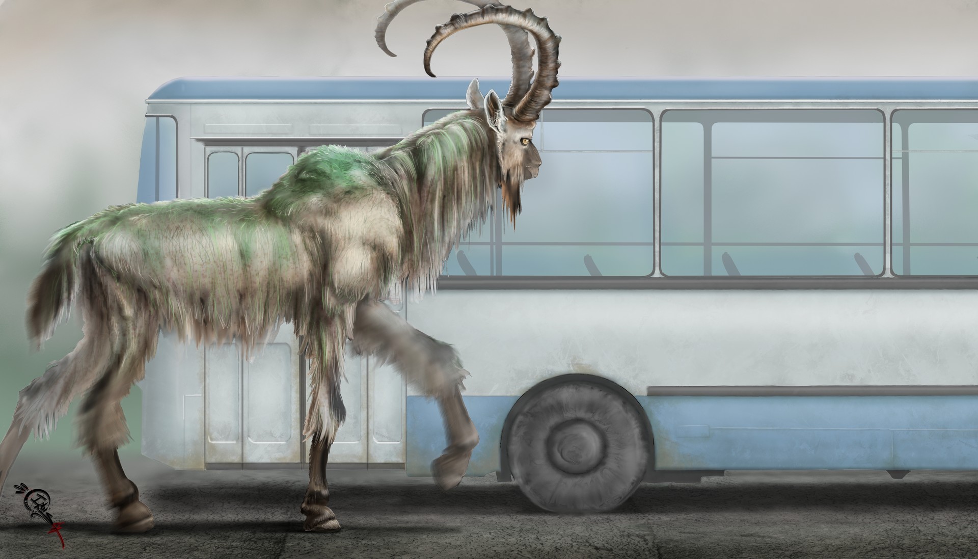 ArtStation - Goat And Bus (Dream)