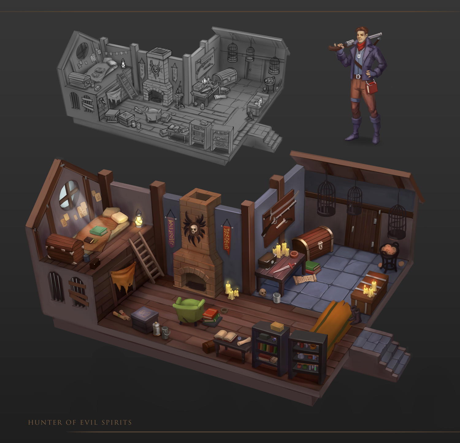 ArtStation - Hunter's house