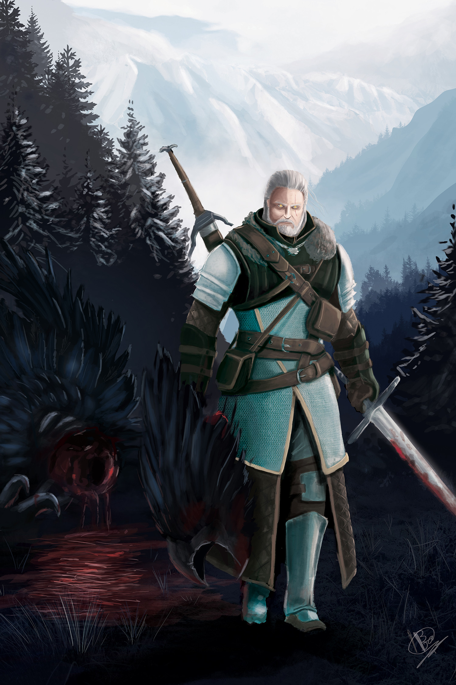 Barend Geijsen - The Witcher - Arch Gryphon in Skellige