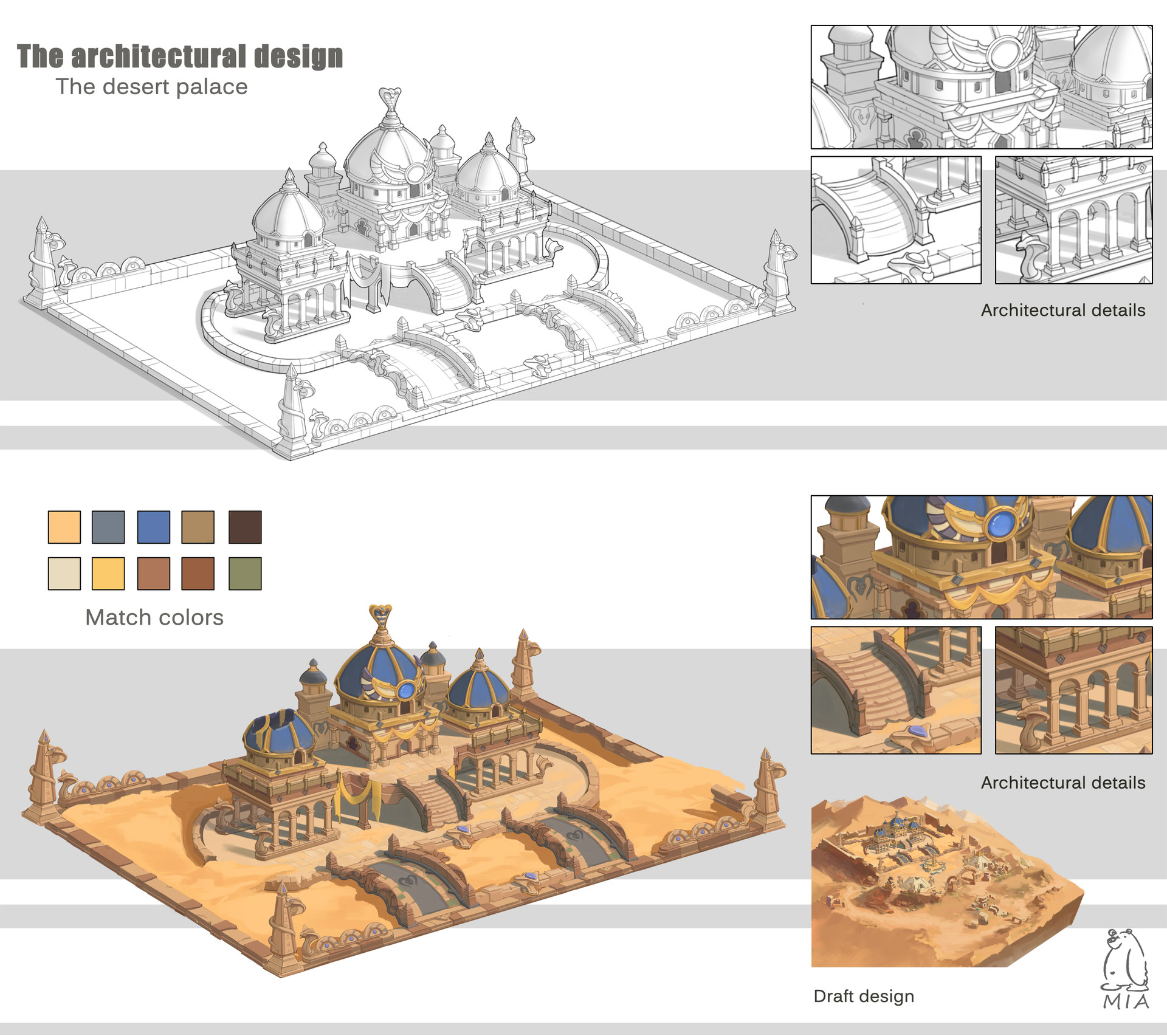 ArtStation - The Desert Architecture Design